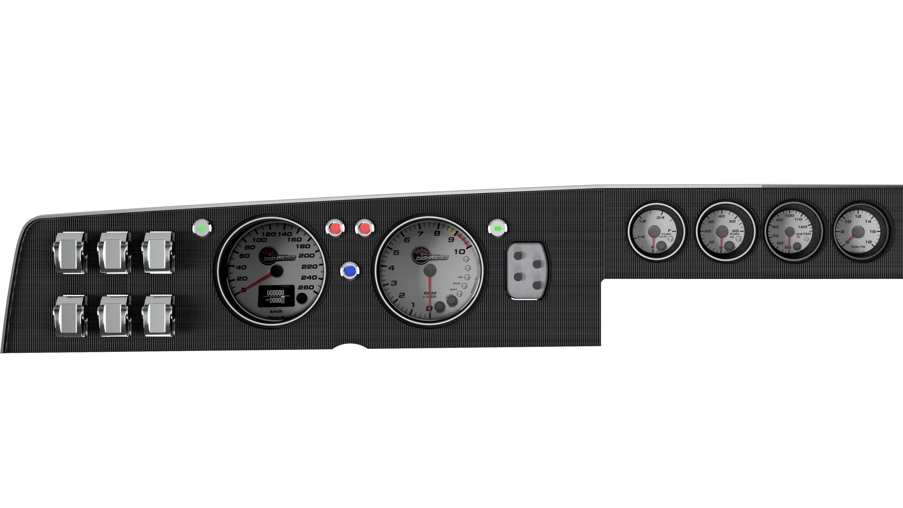 1968-1970 Dodge Charger Gauge Dash Fascia – Dashwerks